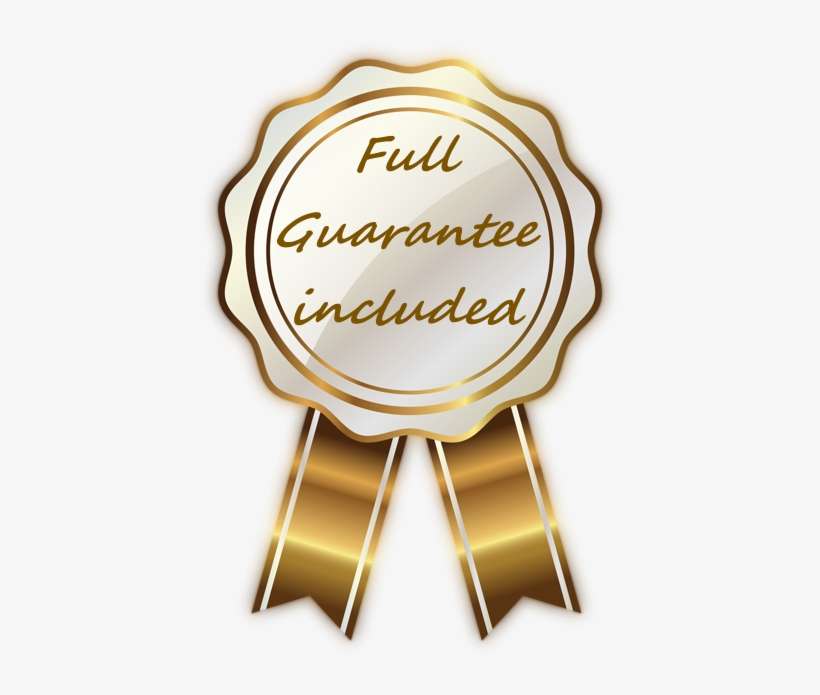 For Your Peace Of Mind We Guarantee - Gold Award Ribbon Clipart PNG ...
