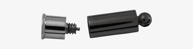 Secure Threaded Lid Shown Open Of Black Shotgun Shell - Jewellery PNG ...