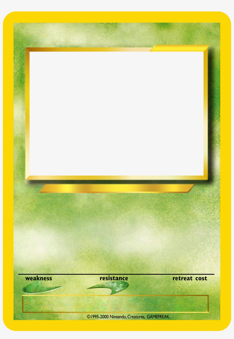 Download Lovely Blank Pokemon Card Template Gallery Transparent PNG 