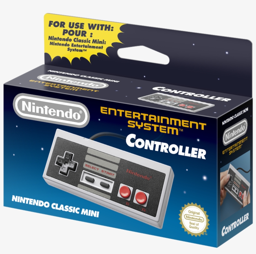 Image Nintendo Classic Entertainment - Nintendo Nes Mini Controller PNG ...
