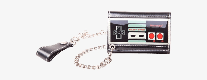 Nintendo - Controller Trifold Chain Wallet PNG Image | Transparent PNG ...