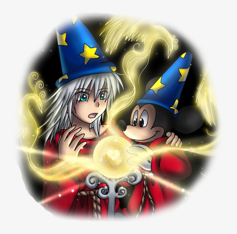 Mickey Teaching Riku Magic - Riku And Mickey Kingdom Hearts PNG Image ...