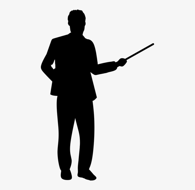 Silhouette, Wand, Teacher, Professor, Teaching - School Teacher Teacher ...