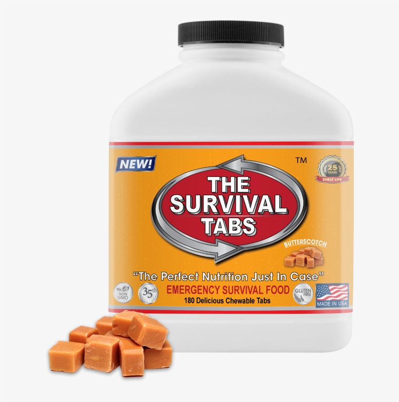 15 Day Food Supply - Survival Tabs Emergency Food - Butterscotch Flavor ...