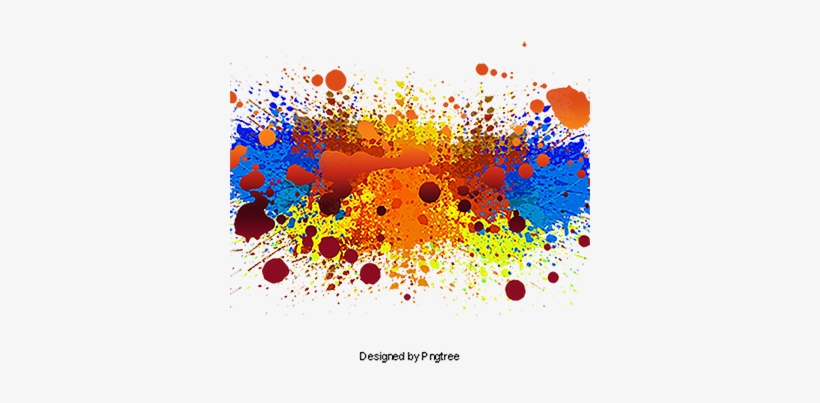 Vector Color Splashes, Creative, Color, Splash Png - Visual Arts PNG ...