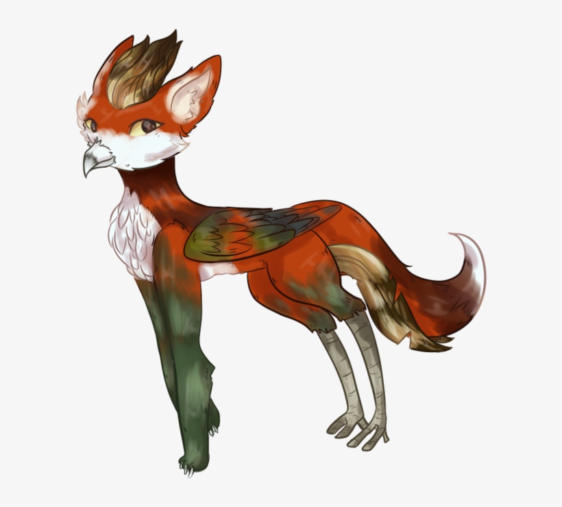 Fox And Rooster Animal Combination By Galaxycatstar - Clip Art PNG ...