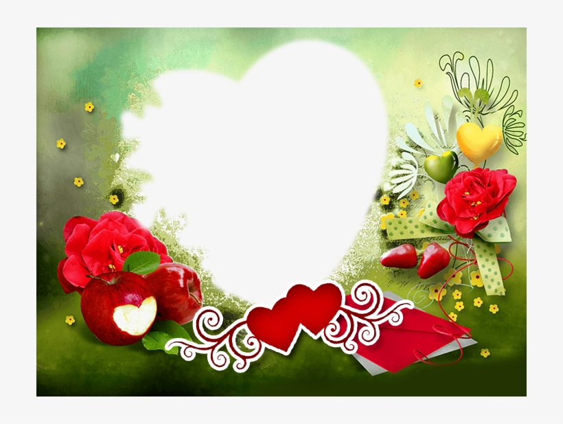 Love Frame - New Year 2018 Heart PNG Image | Transparent PNG Free ...