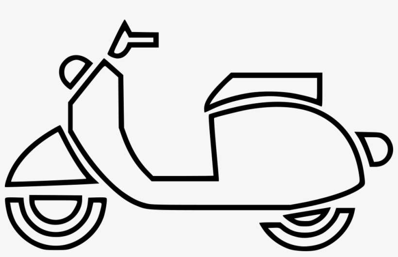 Png File - Outline Image Of Scooty PNG Image | Transparent PNG Free ...