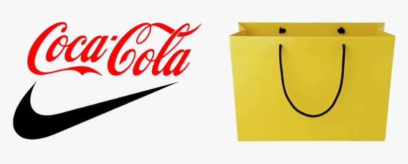 Just A Single Red C, The Swoosh Of A Black Tick Or - Coca Cola PNG ...