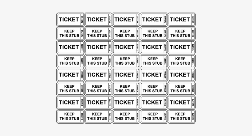 Blank Raffle Ticket Clipart