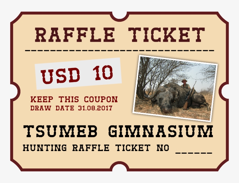 Raffle Ticket 2017 "win A Hunt In Namibia" - Eighty House: Volume 2 ...