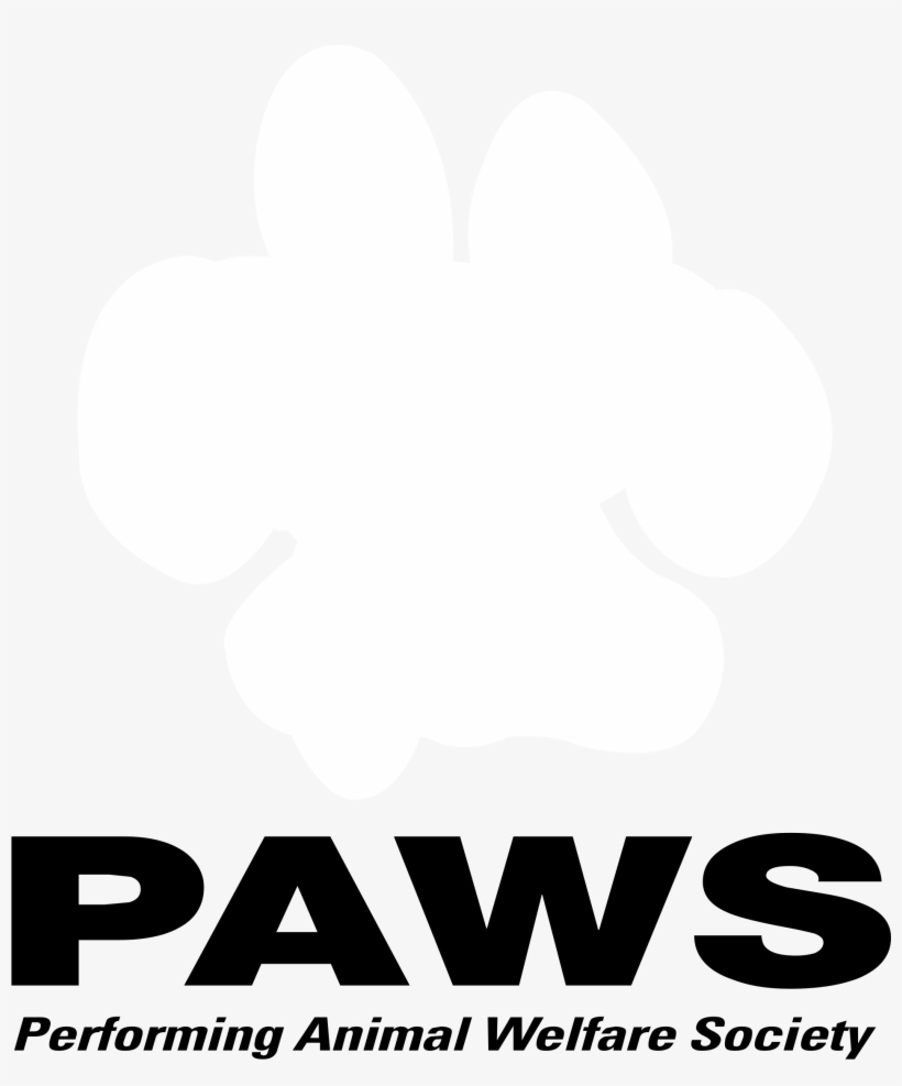 Paws Logo Black And White - Paws Logo Paws Logo Paws Logo Oval Sticker ...