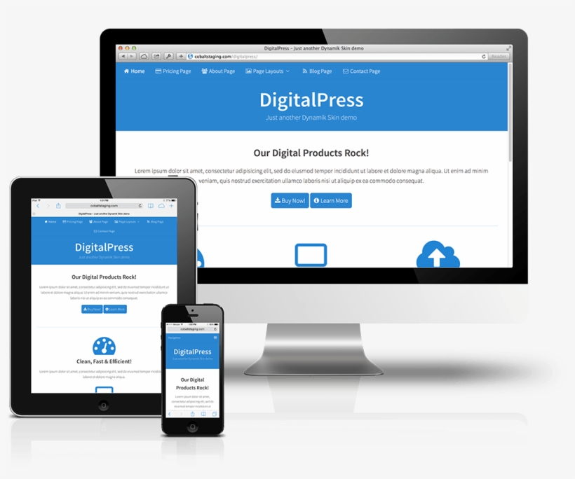 Digitalpress Demo Devices - Web Design PNG Image | Transparent PNG Free ...