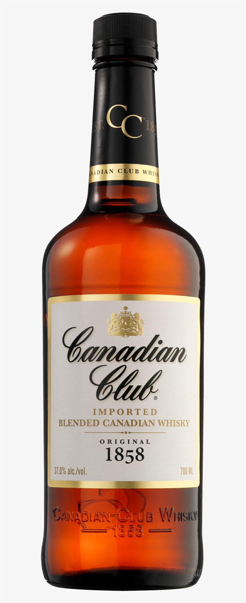 Canadian Club Whisky 700ml - Canadian Club Bottle PNG Image ...