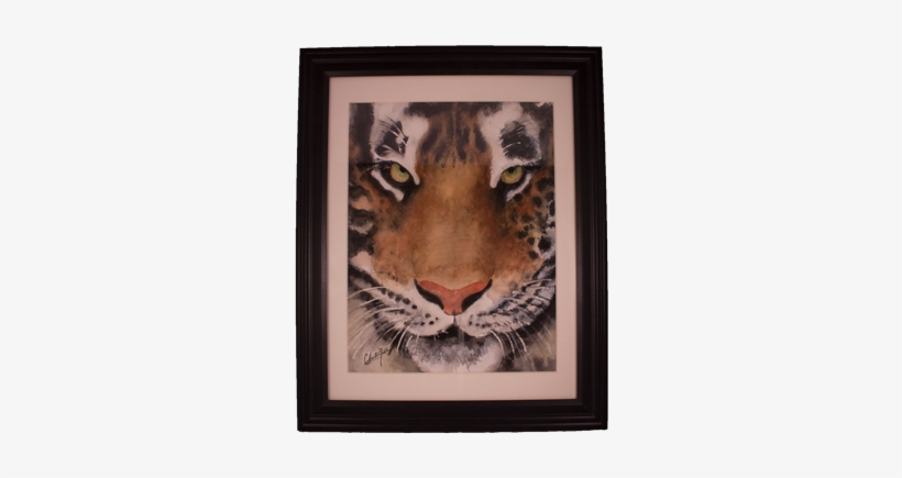 Download Original Watercolor Of A Tiger - Picture Frame | Transparent ...