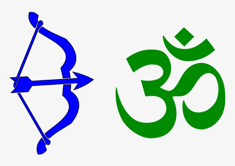 Download Dhanush Baan Of Shri Ram - Om Logo Png | Transparent PNG ...