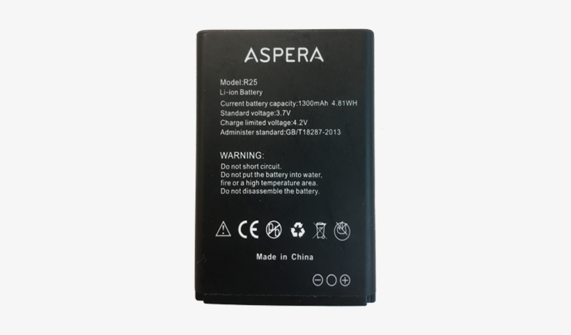 Aspera R25 Battery - Mobile Phone PNG Image | Transparent PNG Free ...