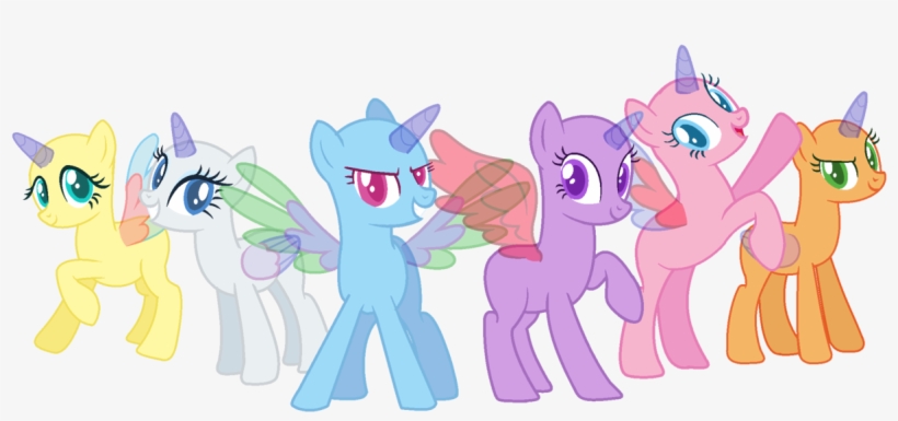 Download Mlp Base Mane Six By Meimisuki On Deviantart | Transparent PNG ...