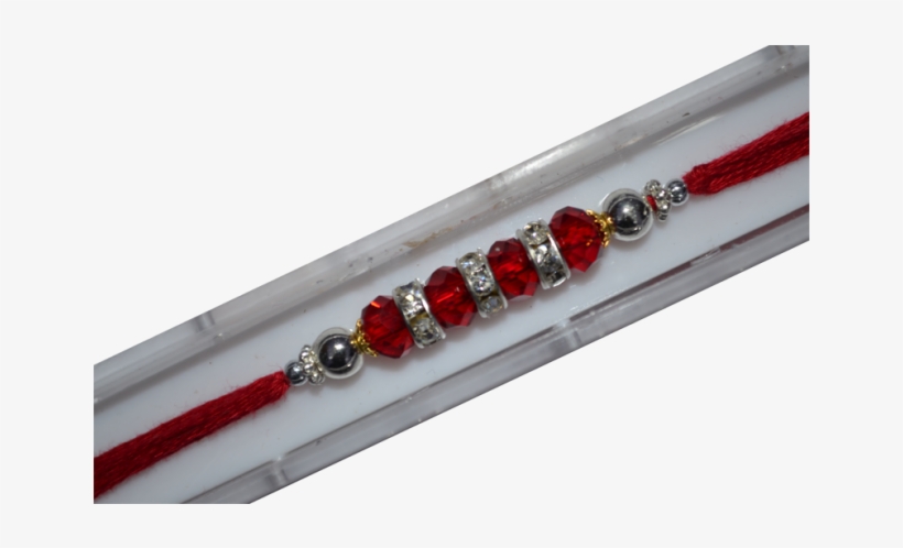 Silver Pearl And Red Moti Design Rakhi - Design PNG Image | Transparent ...