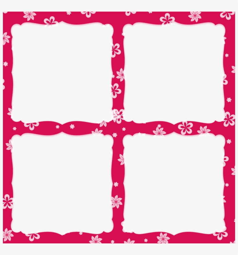 Photo Frame Collage - 4 Photo Collage Png PNG Image | Transparent PNG ...