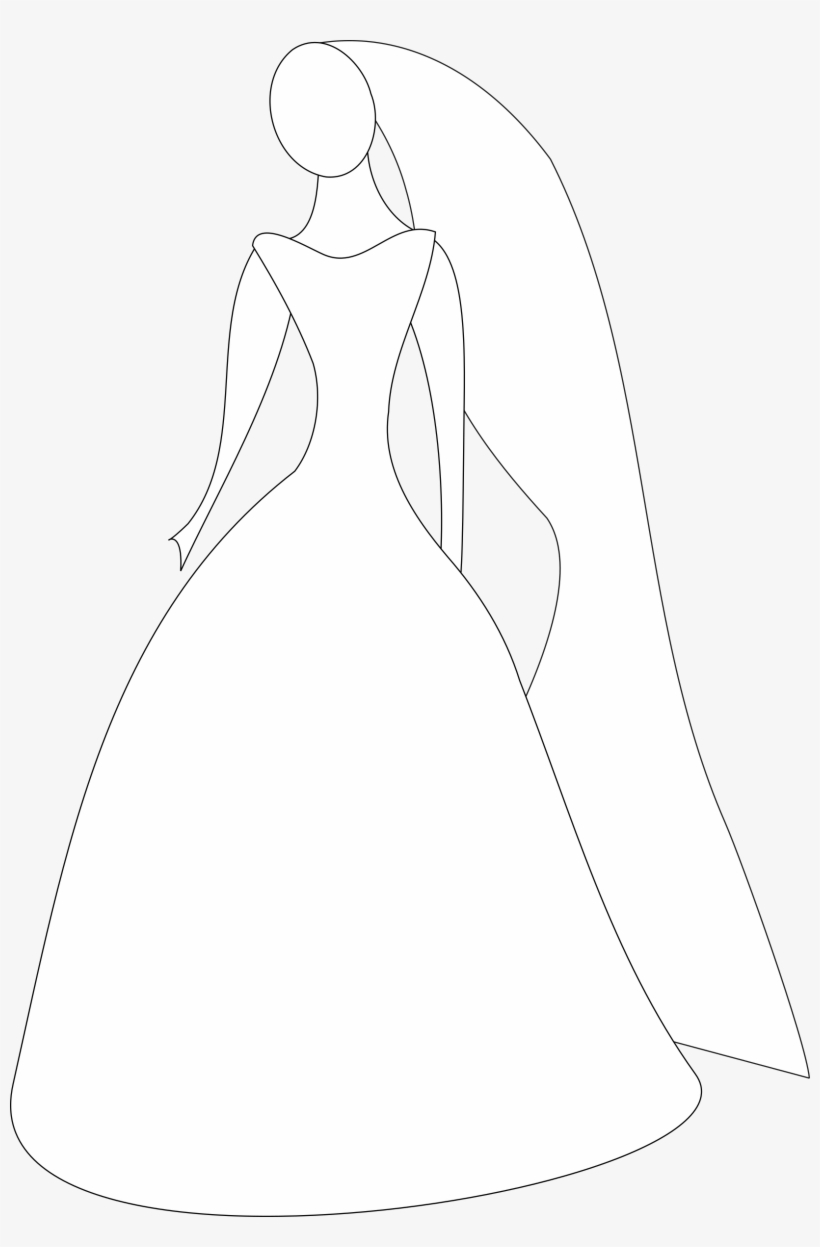 Download Marriage Clipart Sad - Wedding Dress Cartoon | Transparent PNG ...