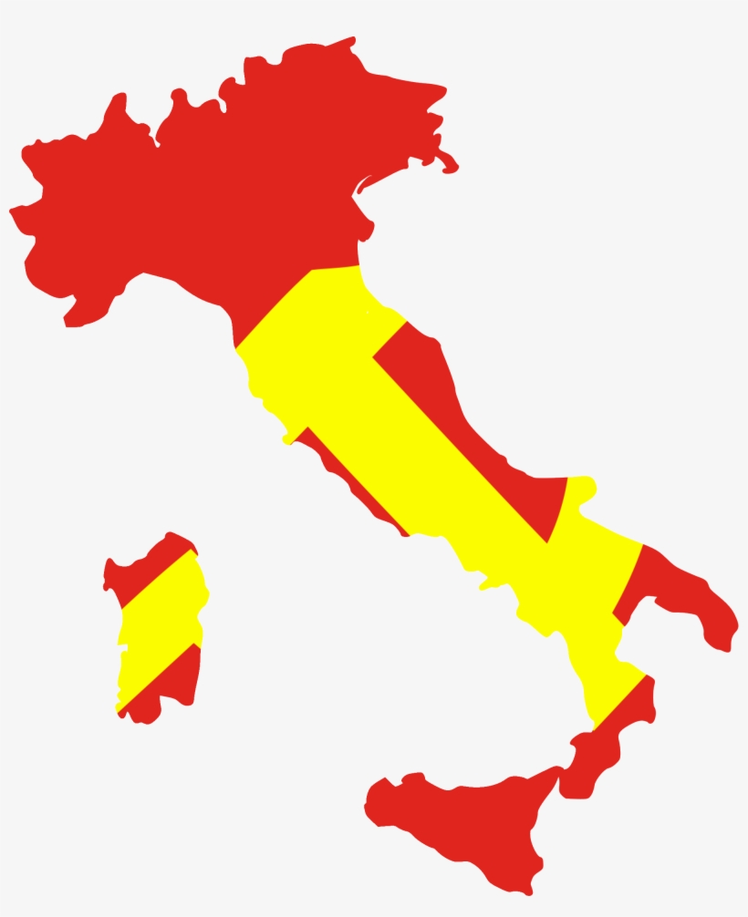 Download Flag Map Of Italy - Map Of Italy Alluvial Plain | Transparent ...