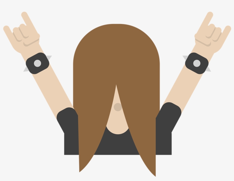 Headbanger - Metalhead Emoji PNG Image | Transparent PNG Free Download ...
