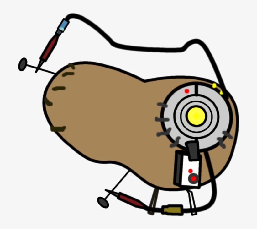 Glados Potato Png - Portal 2 Potato Glados Drawing PNG Image ...