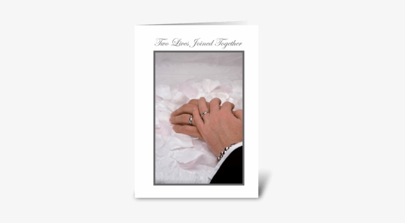 Two Lives Joined Together Greeting Card - Engagement Ring PNG Image ...