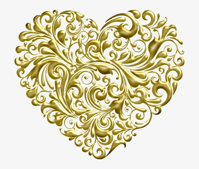 Png Freeuse Download Gold Valentine Printable Valentines - Clip Art ...