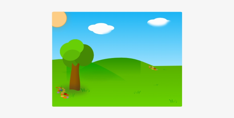 Cartoon Landscape Clip Art At Clker - Park Cartoon Transparent ...