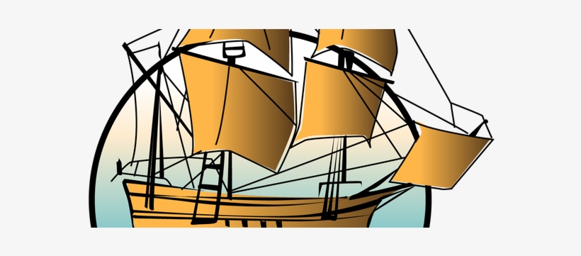 Vector Transparent Download Mayflower Ship Clipart - One Small Candle ...