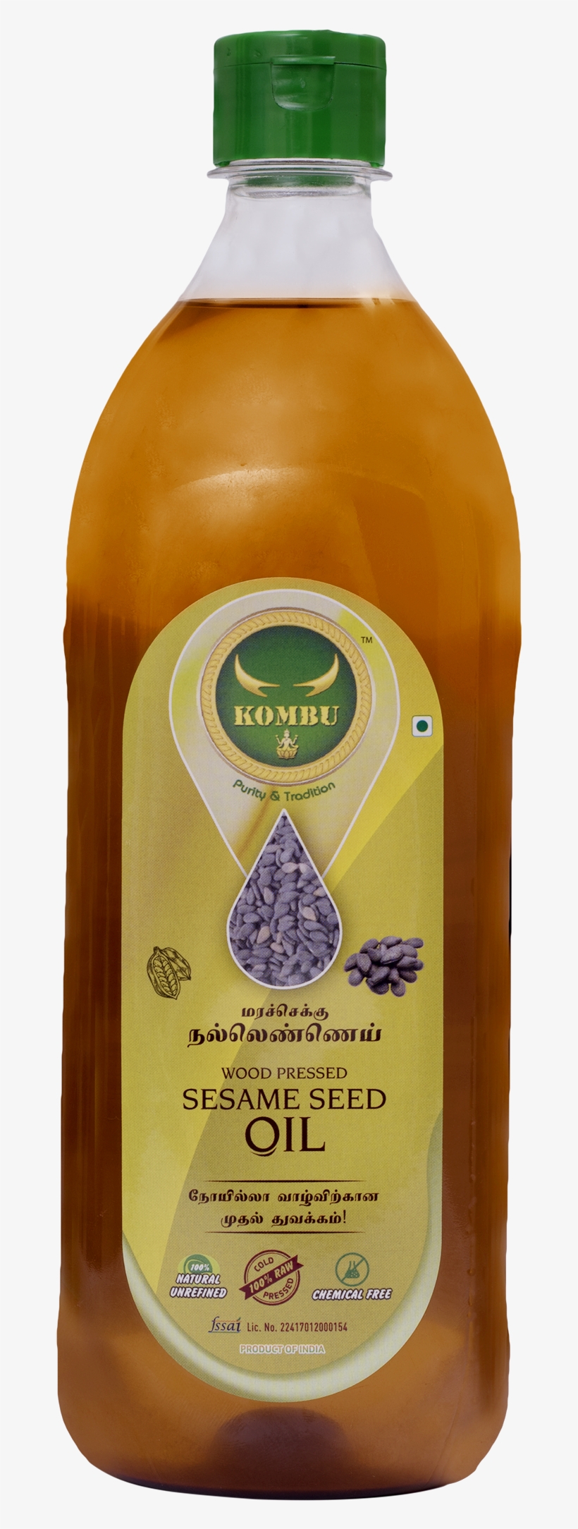 Kombu Wood Pressed Sesame Oil 1l - Two-liter Bottle PNG Image ...