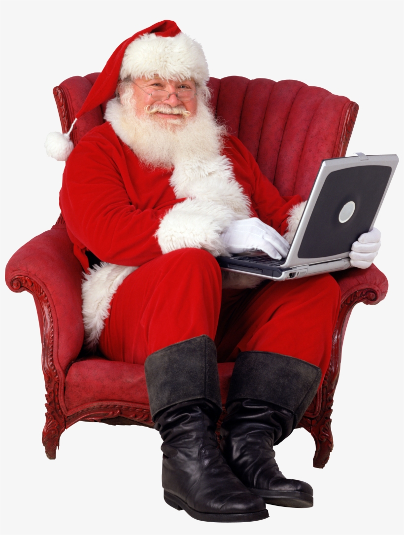Santa Sitting Png PNG Image | Transparent PNG Free Download on SeekPNG