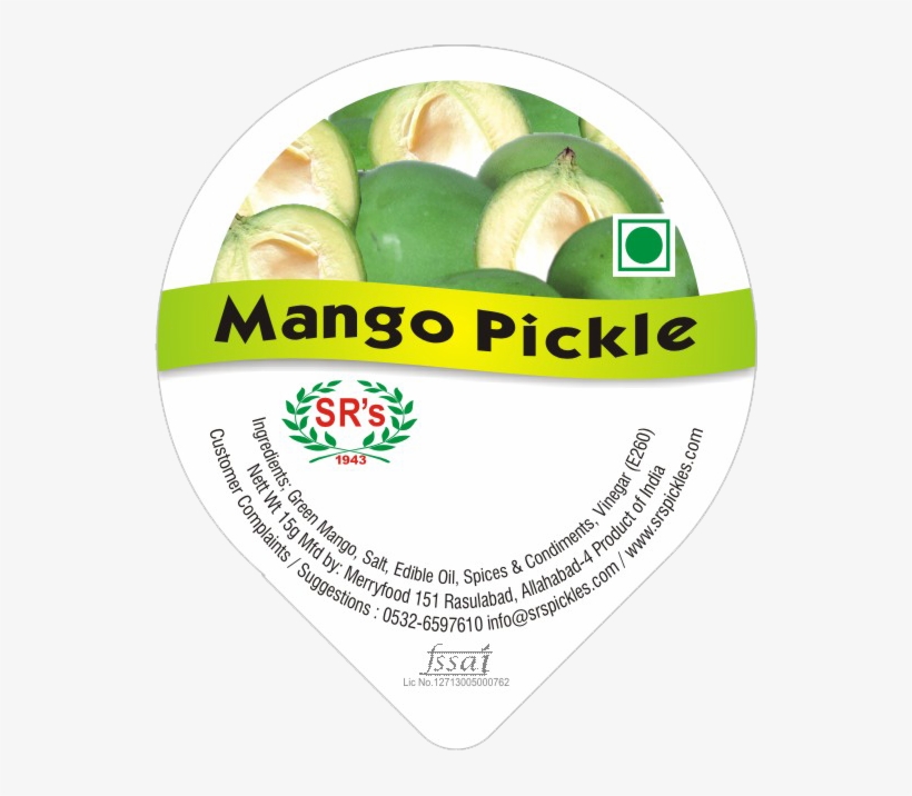 Sr's Mango Pickle Is Made For The Combo Of Delicious - Mango Pickle PNG ...