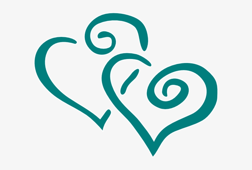 Vector Free Download Teal - Teal Hearts Clip Art PNG Image ...