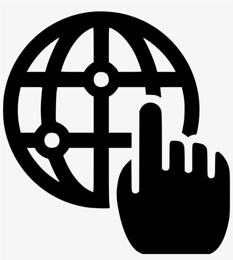 Hand Touch Globe - Icon PNG Image | Transparent PNG Free Download on ...