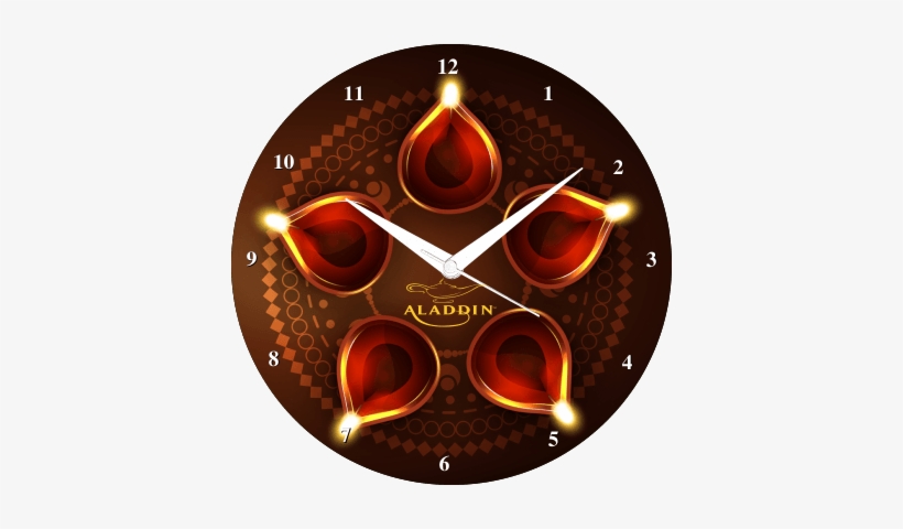 Download Lights Of Life Wall Clock - Animated Diwali Greeting Card ...