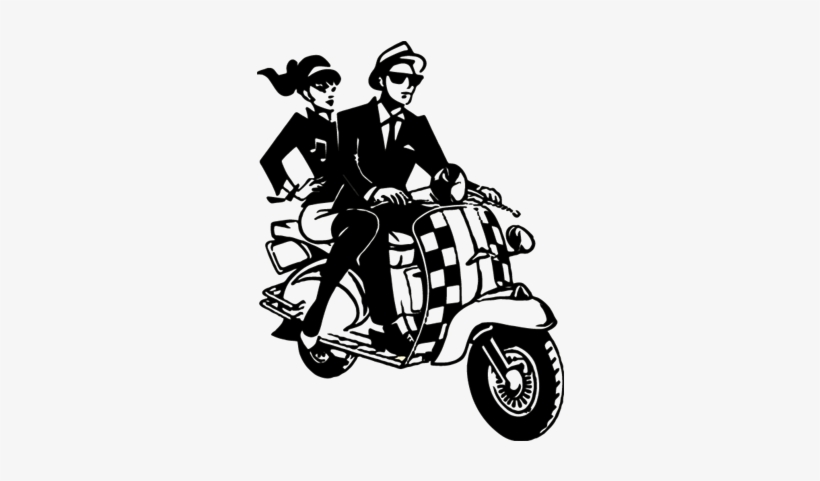 Pareja En Vespa - Ska Rude Boy Rude Girl PNG Image | Transparent PNG ...