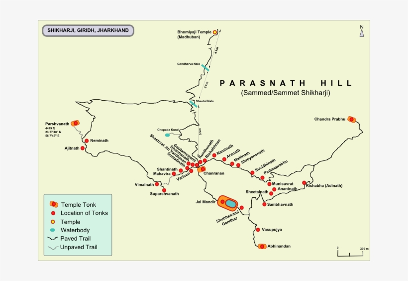 Shikharji Trail Map - Shikharji Temple Map PNG Image | Transparent PNG ...