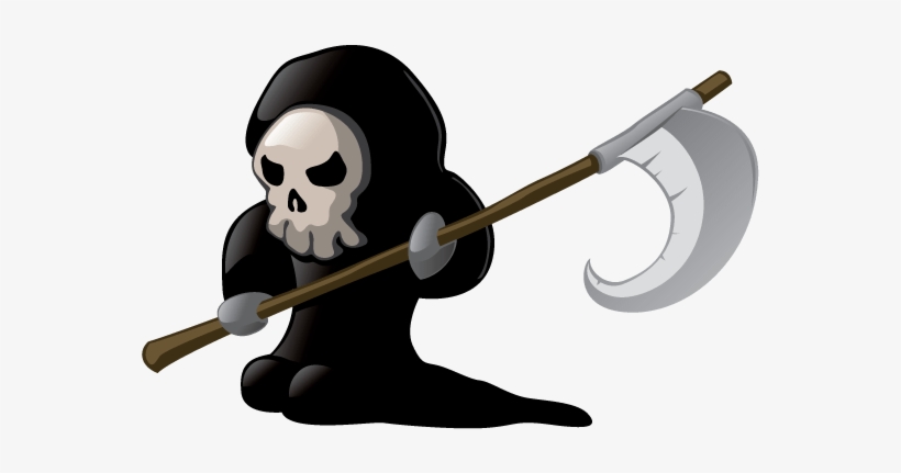 Death Clock Logo Gravestone Reaper Logo - Death Prediction PNG Image ...