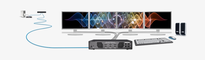 Matrox Extio 3 N3408 Extends Up To Four Full Hd Displays - Gigabit PNG ...