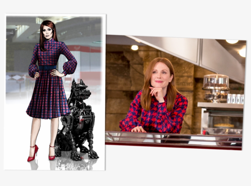 Left, A Sketch Of Poppy's Outfit - Kingsman The Golden Circle Costume ...