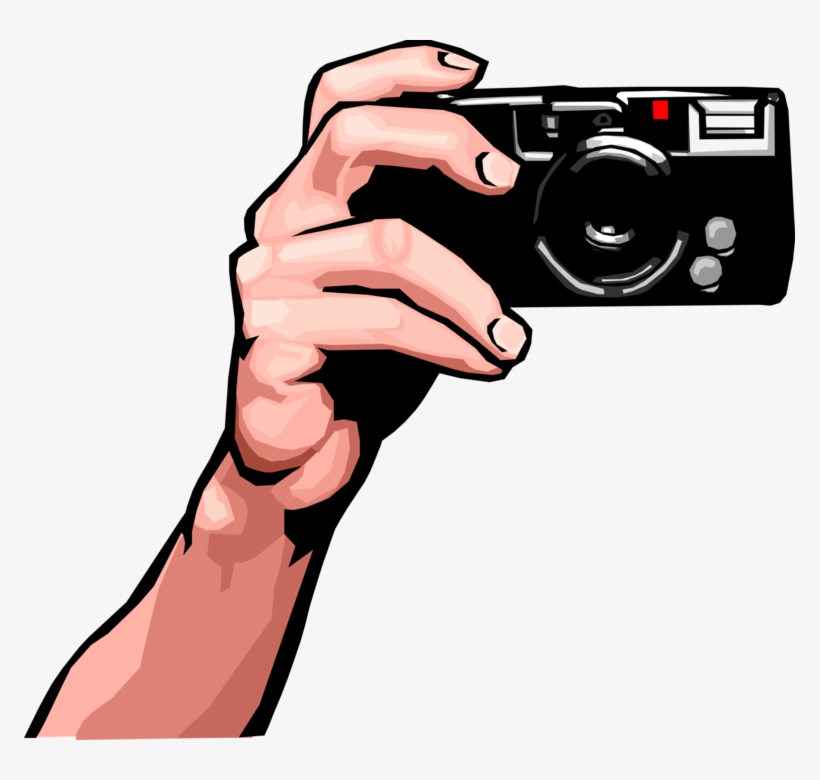 Download Photography Camera Vector Png - Hand Holding A Camera Clip Art ...