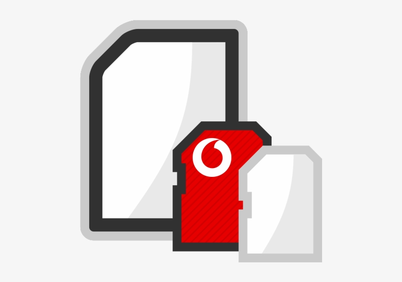 Micro Sim Card - Usa Sim Card Vodafone PNG Image | Transparent PNG Free ...