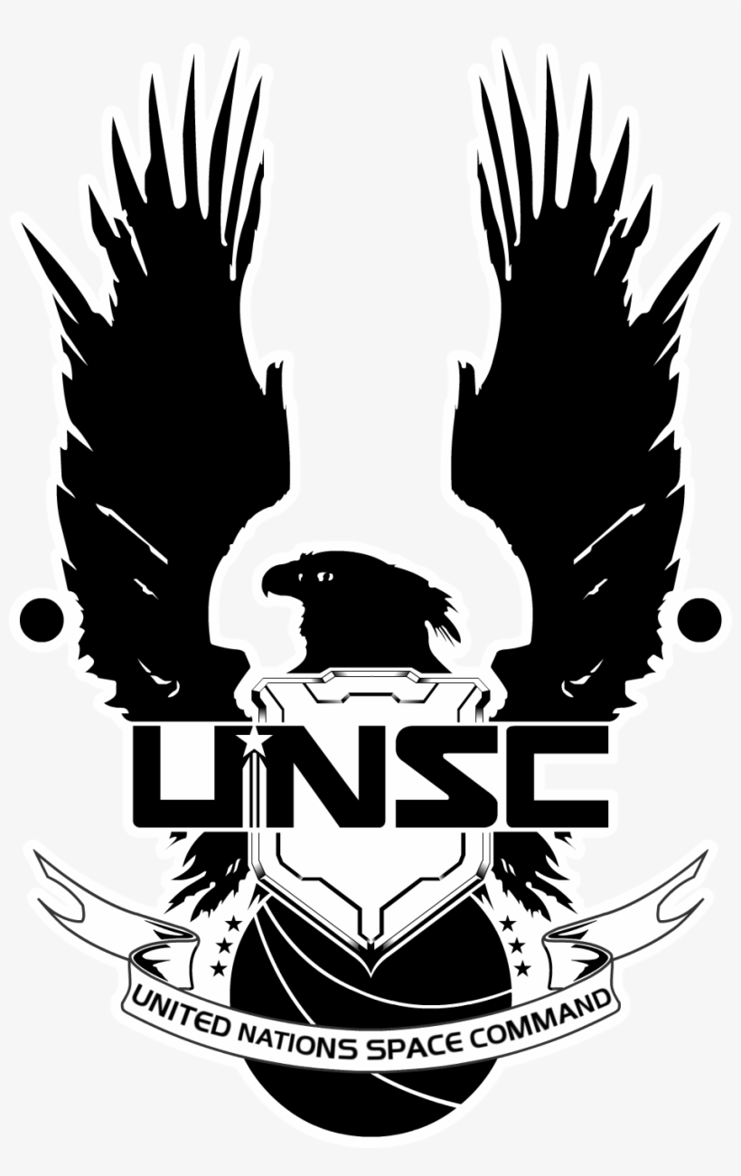 Unsc Phoenix Black Text - Halo Unsc Logo PNG Image | Transparent PNG ...