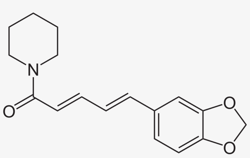 Piperidine 1 [5 1 Oxo 2,4 Pentadienyl]piperidine - Piperine Structure ...