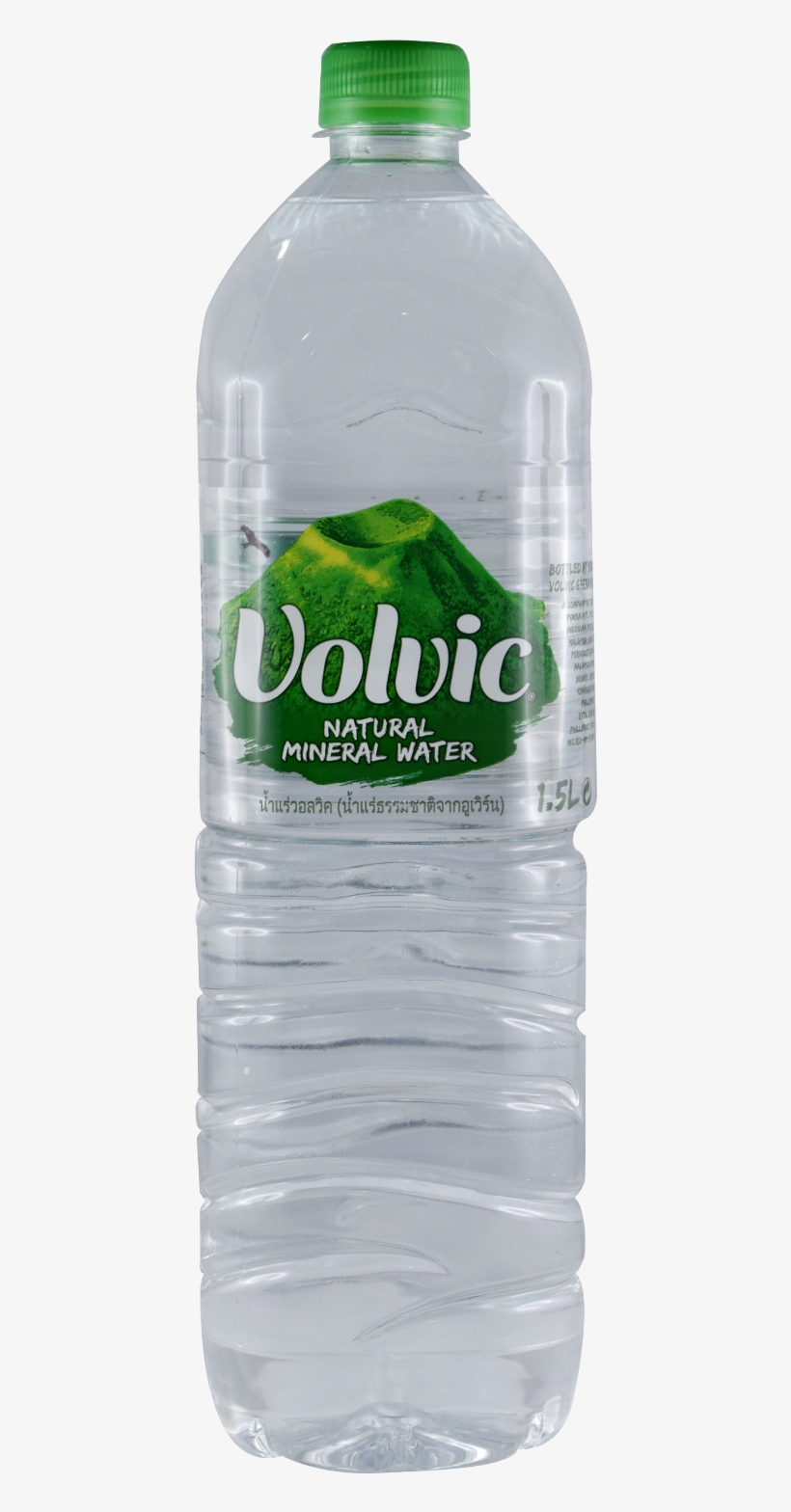Download Volvic - Natural Spring Water - 1.5 Liters | Transparent PNG ...