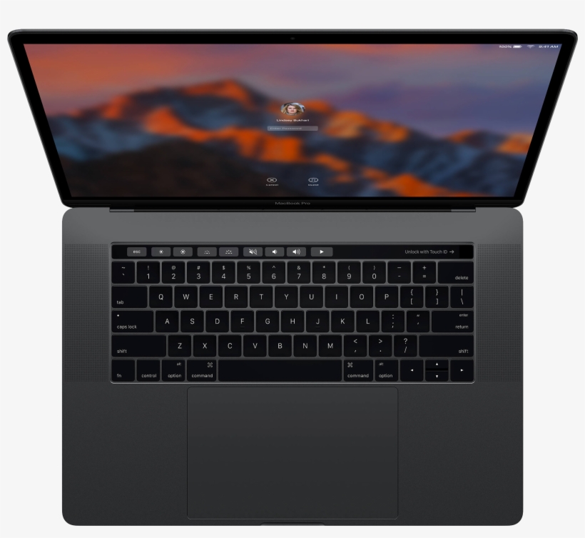 2016 Macbook Pro With Touch Bar PNG Image | Transparent PNG Free ...