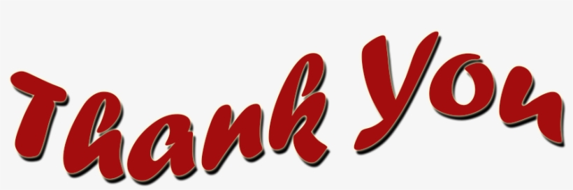 Download Thank You - Transparent Red Thank You | Transparent PNG ...